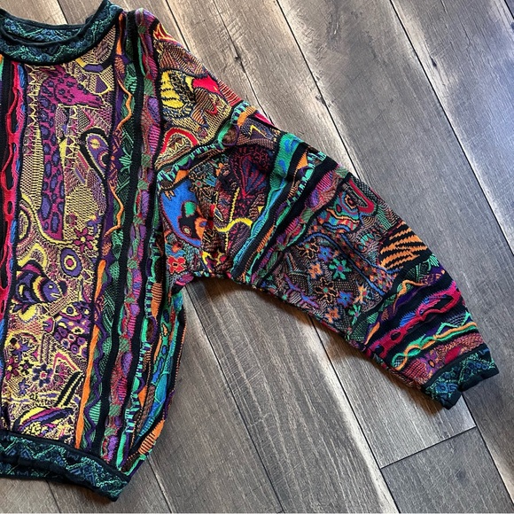 COOGI | Sweaters | Vintage Coogi 9s Vivid Jungle Animal Print 3d ...
